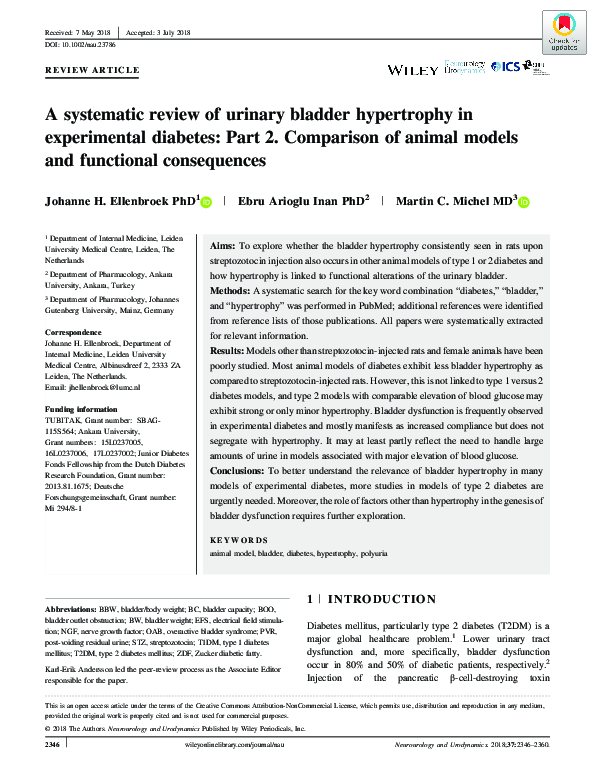(PDF) A systematic review of urinary bladder hypertrophy in ...