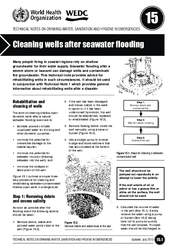 (PDF) Technical notes on drinking-water, sanitation and hygiene in ...