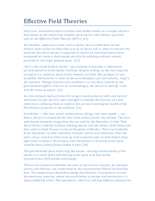 (PDF) Effective Field Theories