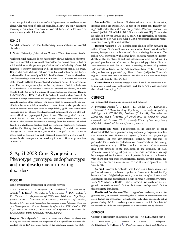 (PDF) Cognitive inflexibility in anorexia nervosa - An FMRI perspective