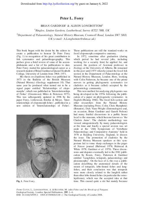 (PDF) Peter L. Forey