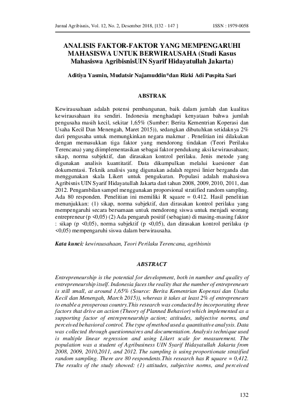 (PDF) ANALISIS FAKTOR-FAKTOR YANG MEMPENGARUHI MAHASISWA DALAM PEMILIHAN KARIR SEBAGAI AKUNTAN ...