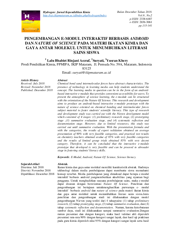 (PDF) Pengembangan E-Modul Interaktif Berbasis Android Menggunakan Sigil Software pada Materi ...