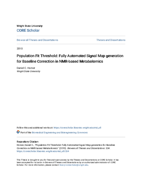 (PDF) Population Fit Threshold: Fully Automated Signal Map generation ...