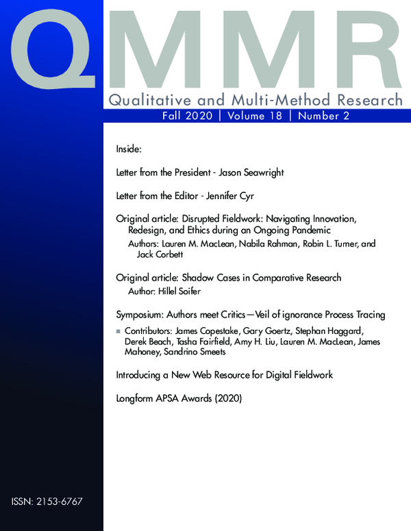 (PDF) Qualitative and Multi-Method Research Fall 2020 | Lauren MacLean ...