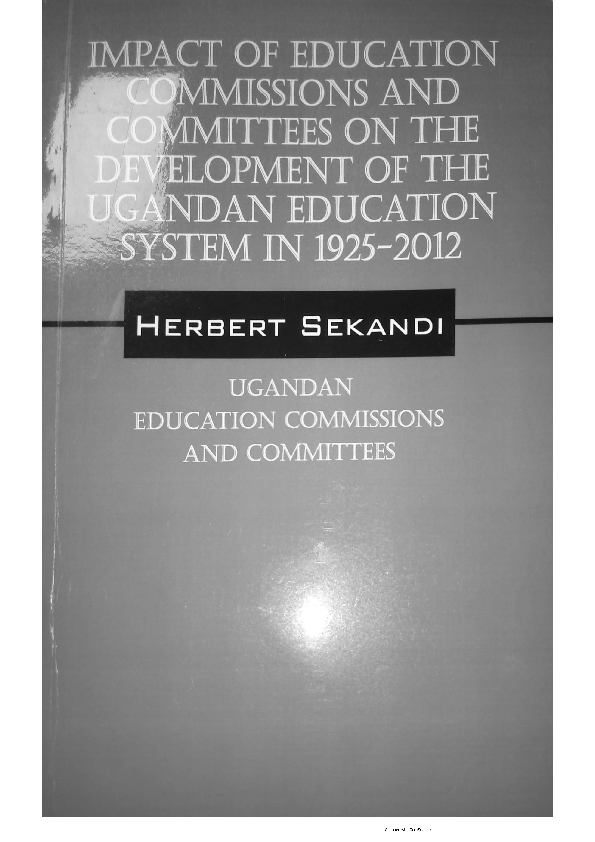 (PDF) IMPACT OF EDUCATION COMMISSIONS AND COMMITTEES ON THE DEVELOPMENT ...