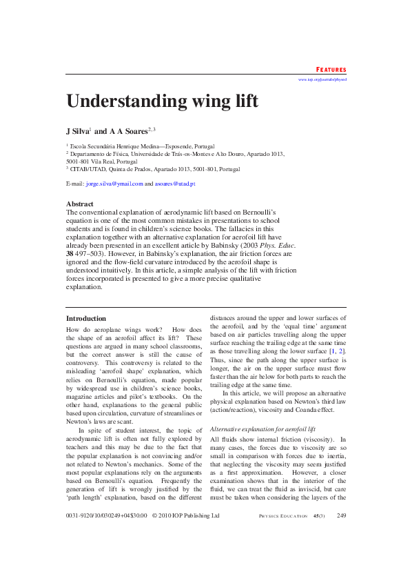 (PDF) Understanding wing lift