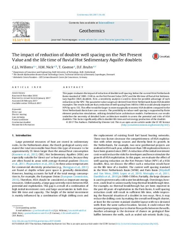 (PDF) The impact of reduction of doublet well spacing on the Net ...