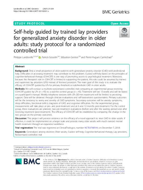 (PDF) Self-help guided by trained lay providers for generalized anxiety ...
