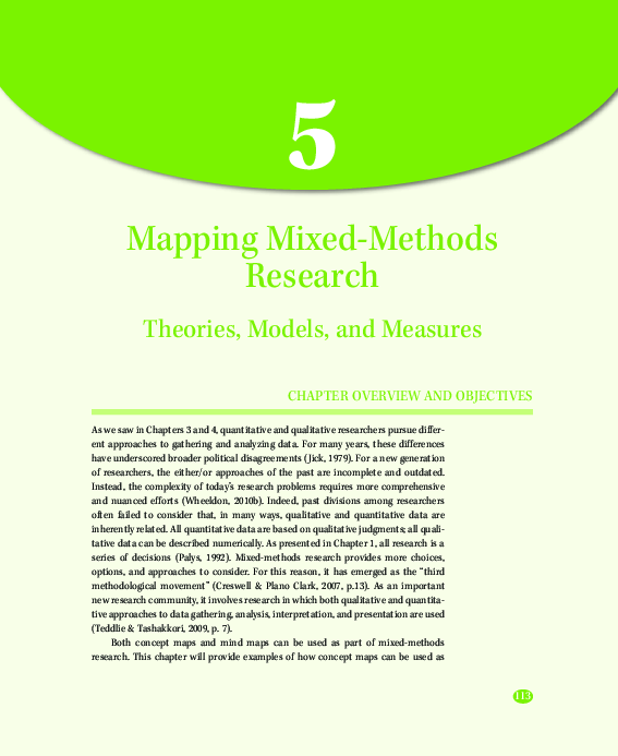(PDF) Mapping Mixed-Methods Research: Theories, Models, and Measures