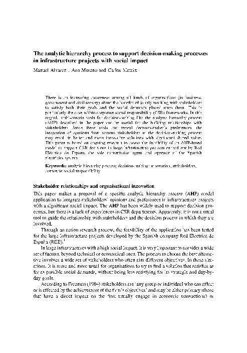 (PDF) The analytic hierarchy process to support decision-making ...