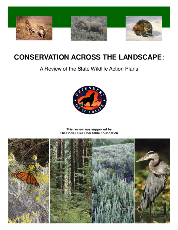 (PDF) Conservation Across the Landscape: A Review of the State Wildlife ...