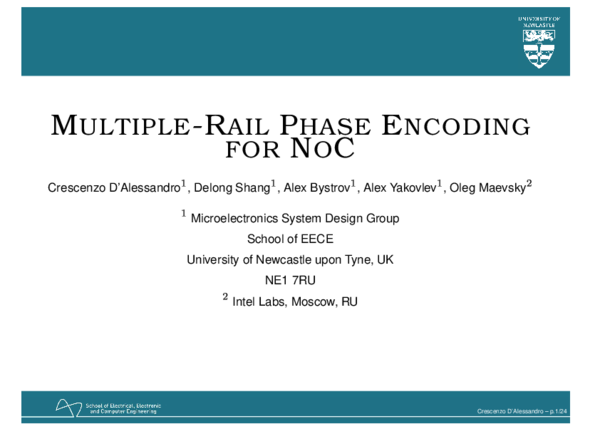 Pdf Multiple Rail Phase Encoding For Noc