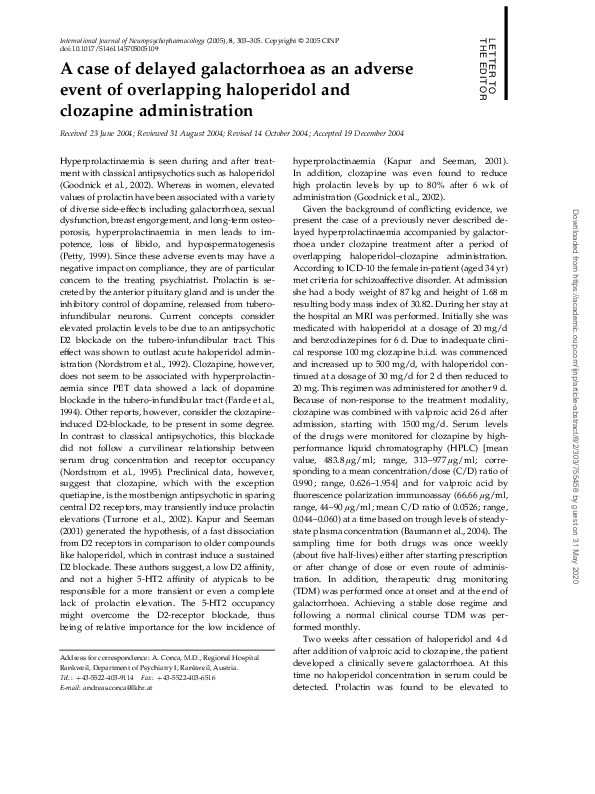 (PDF) A case of delayed galactorrhoea as an adverse event of ...