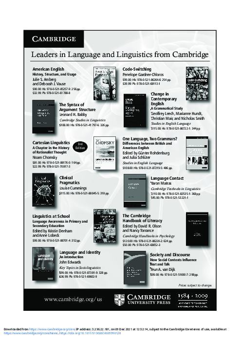(PDF) American English: History, Structure, and Usage