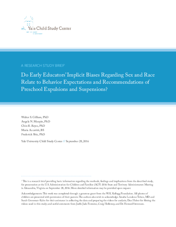 Pdf Do Early Educators Implicit Biases Regarding Sex And Race Relate To Behavior Expectations