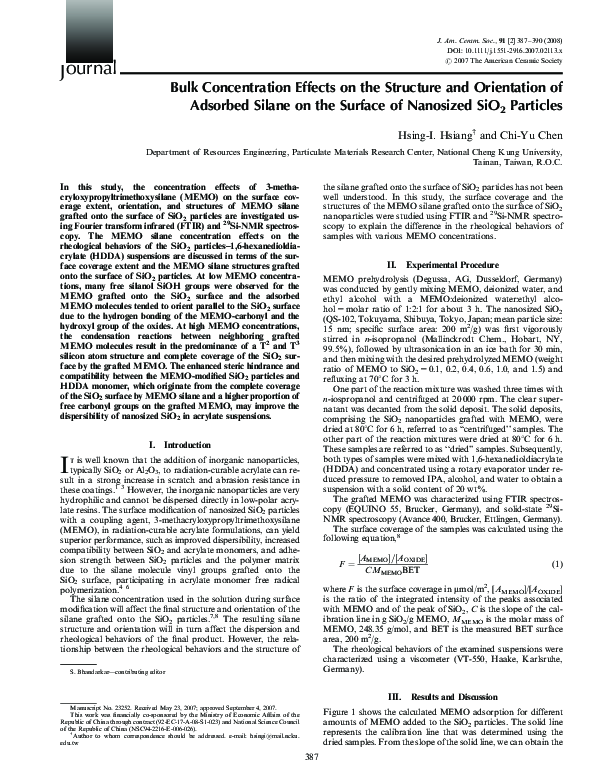 (PDF) Bulk Concentration Effects on the Structure and Orientation of ...