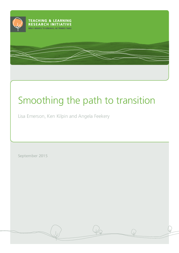 (PDF) Smoothing the path to transition