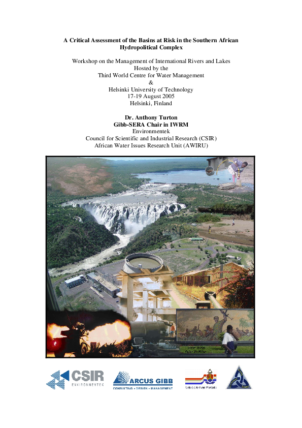 (PDF) A Critical Assessment of the Basins at Risk in the Southern ...