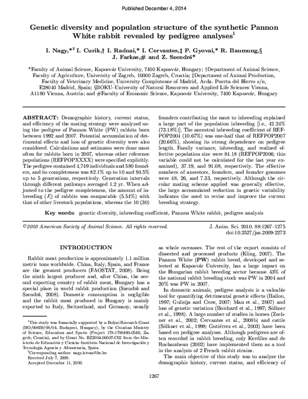 (PDF) Genetic diversity and population structure of the synthetic ...