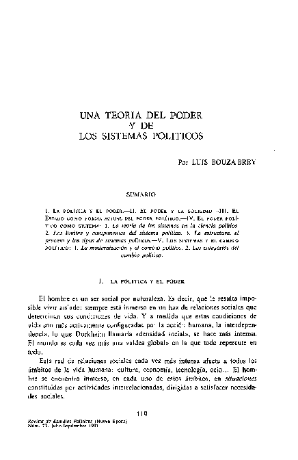 (PDF) Una teoría del poder y de los sistemas políticos