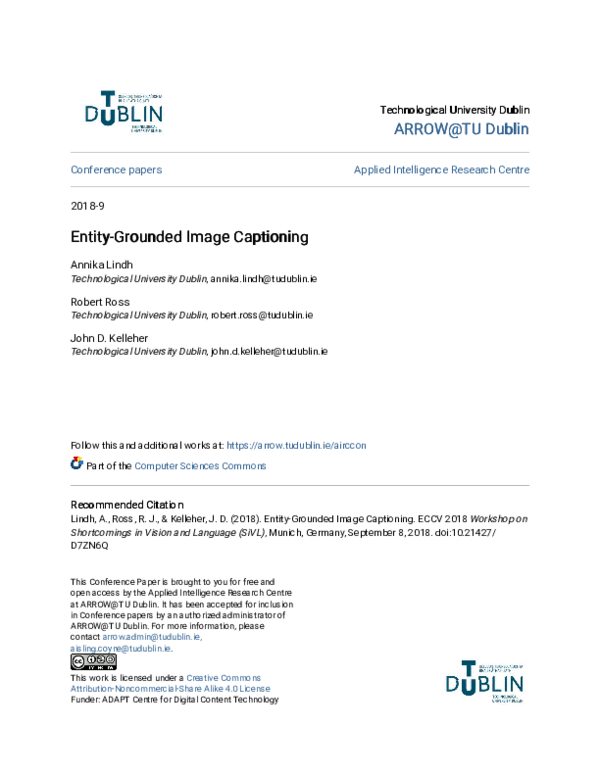 Pdf Entity Grounded Image Captioning