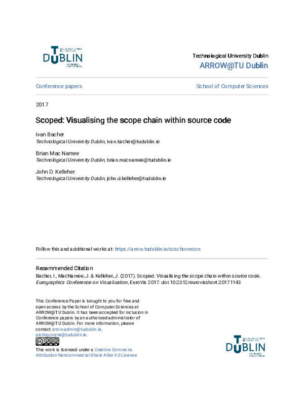 (PDF) Scoped: Visualising the Scope Chain Within Source Code