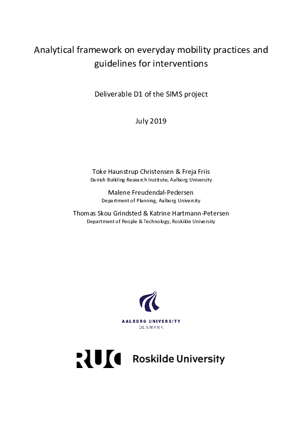 (PDF) Analytical framework on everyday mobility practices and ...