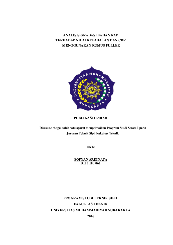 (PDF) Analisis Gradasi Bahan RAP Terhadap Nilai Kepadatan Dan CBR ...