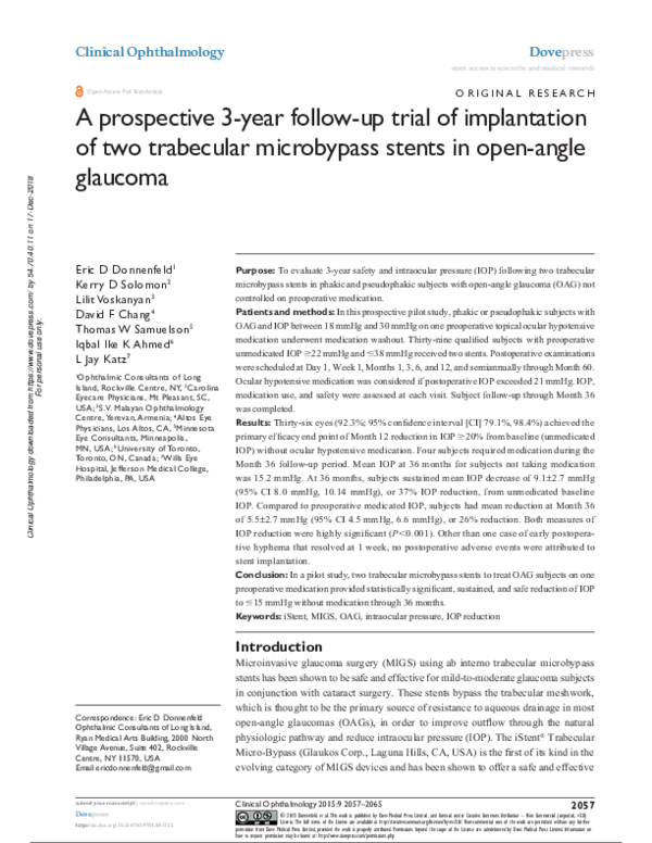 (PDF) A prospective 3-year follow-up trial of implantation of two ...