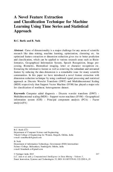 (PDF) A Novel Feature Extraction and Classification Technique for ...