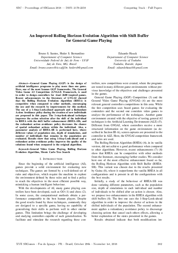 (PDF) An Improved Rolling Horizon Evolution Algorithm with Shift Buffer ...