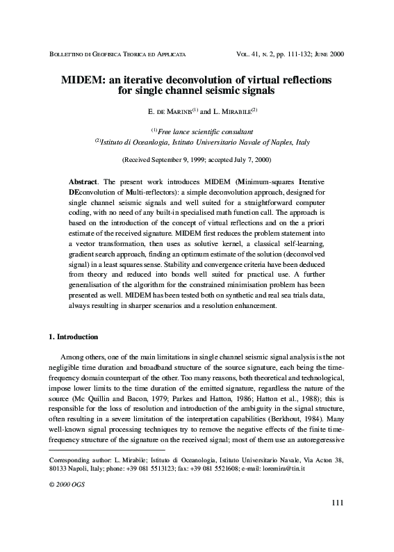 (PDF) MIDEM: an iterative deconvolution of virtual reflections for ...