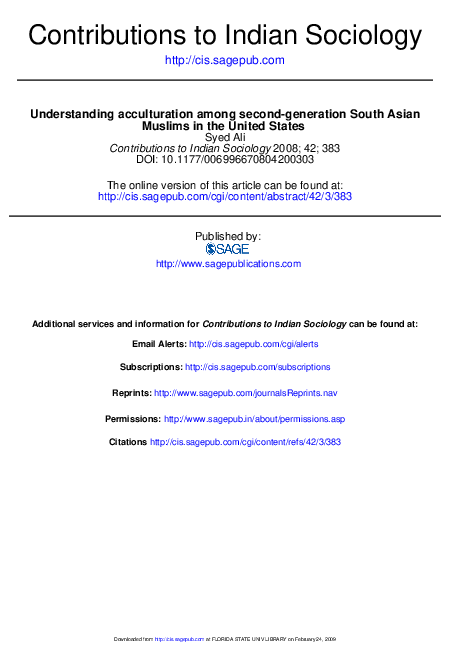 (PDF) Understanding acculturation among second-generation South Asian ...