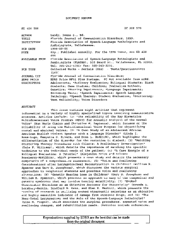 (PDF) A case example of a bilingual evaluation: A tutorial