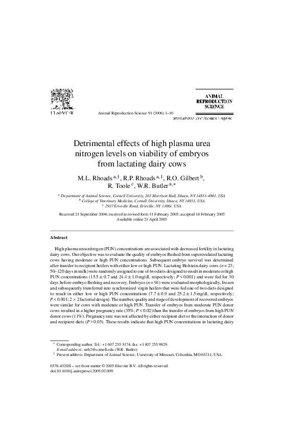 (PDF) Detrimental effects of high plasma urea nitrogen levels on ...