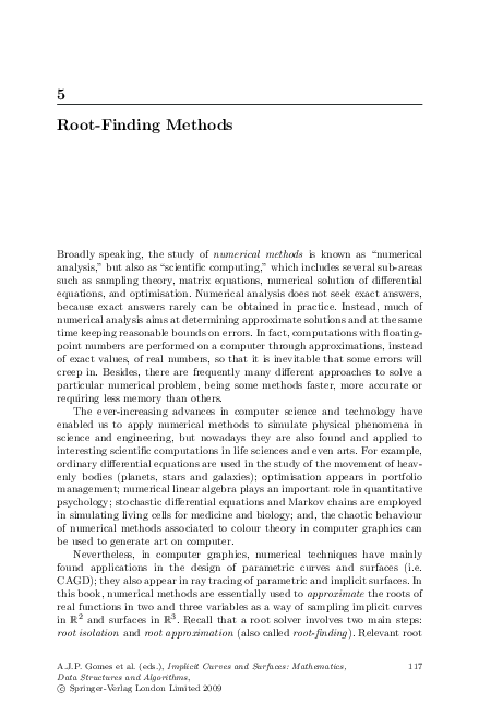 (PDF) Root-Finding Methods