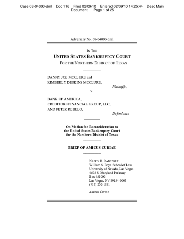 (PDF) Brief of Amicus Curiae, Danny Joe McClure and Kimberly Deskins ...