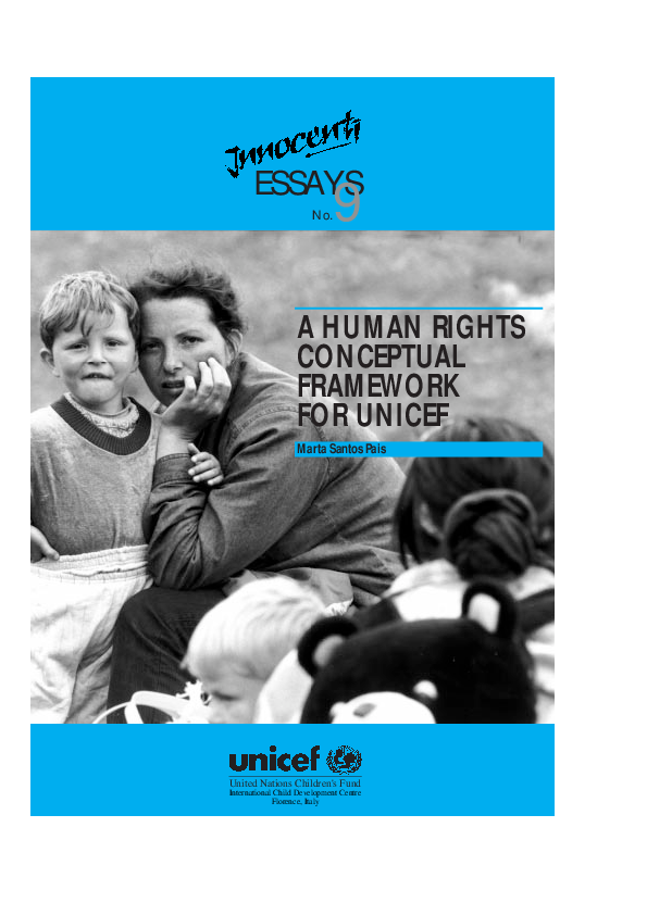 (PDF) A human rights conceptual framework for UNICEF