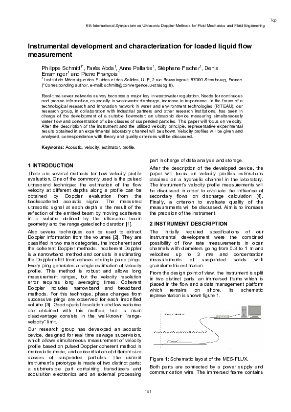 (PDF) Instrumental development and characterization for loaded liquid ...
