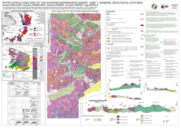 (PDF) Petro-structural Maps of the Eastern Aspromonte Massif: MAP 1 ...