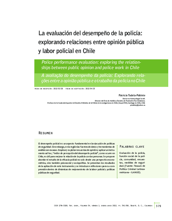 (PDF) Police performance evaluation: exploring the relationships ...