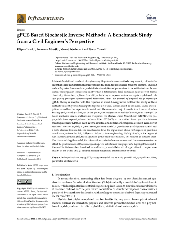 (PDF) Benchmarking gPCE-Based Inverse Methods