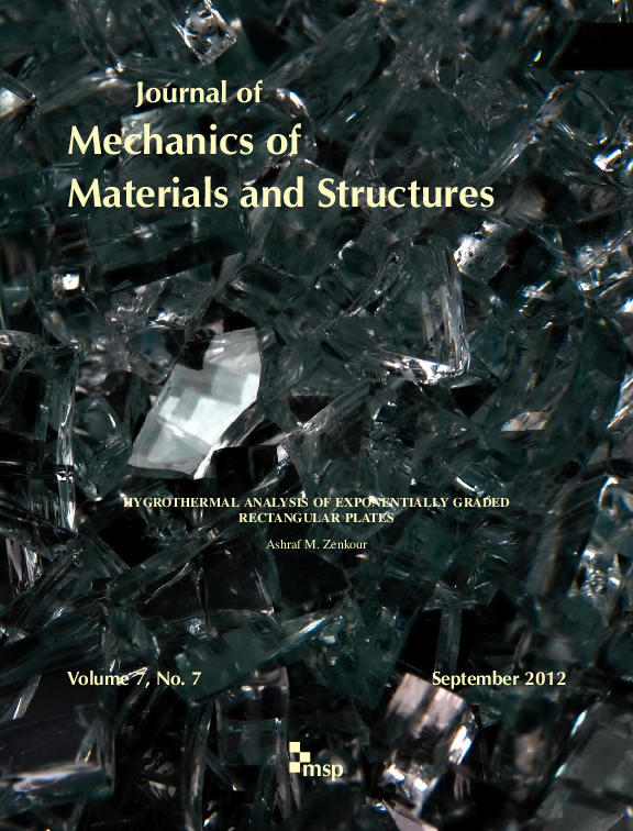 (PDF) Mechanics of Materials and Structures HYGROTHERMAL ANALYSIS OF EXPONENTIALLY GRADED ...