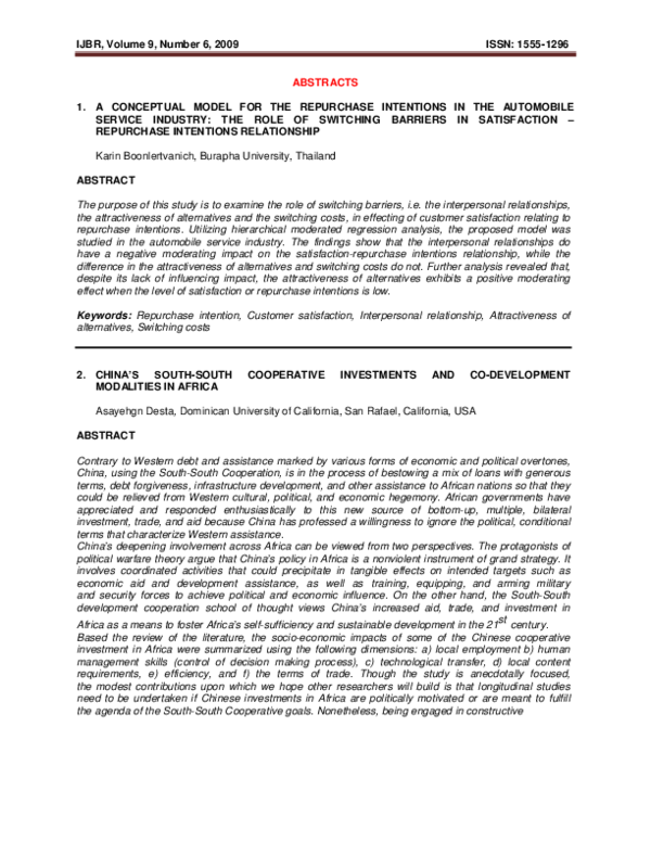 (PDF) A Conceptual Model for the Repurchase Intentions in the ...