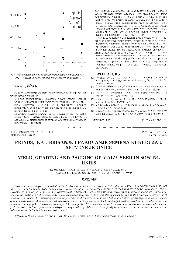 (PDF) Yield, grading and packing of maize seed in sowing units