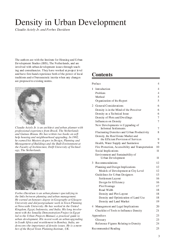 (PDF) Density in Urban Development