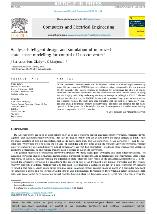 (PDF) Analysis-intelligent design and simulation of improved state ...