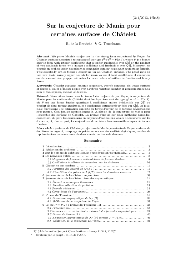 (PDF) ( 3 / 1 / 2013 , 16 h 48 ) Sur la conjecture de Manin pour ...