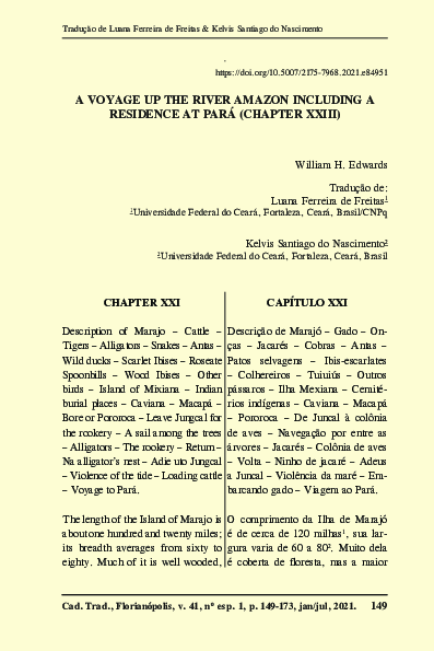 (PDF) A Voyage up the River Amazon Including a Residence at Pará (Chapter XXIII) de William H ...